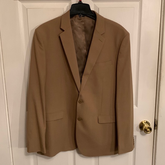 Express | Suits & Blazers | Express Slim Mens Tan Modern Suit Jacket ...